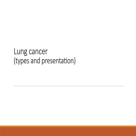 Lung cancermanagement investigation treatment | PPT