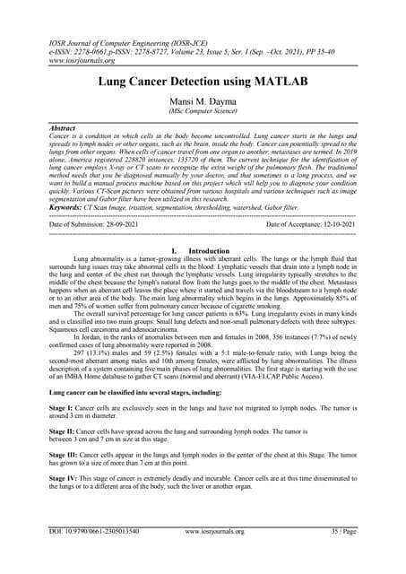 CANCER CELL DETECTION USING DIGITAL IMAGE PROCESSING | PPTX | Photo ...