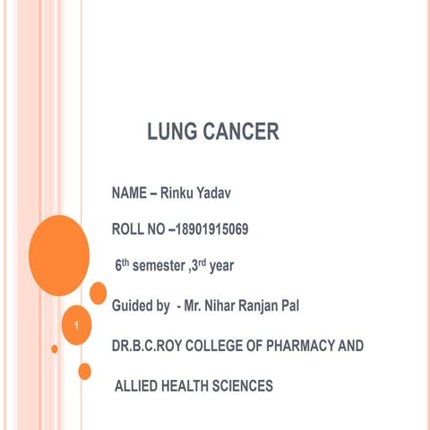 Lung cancer | PPT