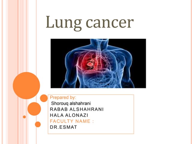 3. Lung Cancer -for nursing students | PPTX