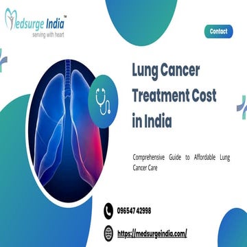 Lung Cancer Treatment Cost in India | PDF