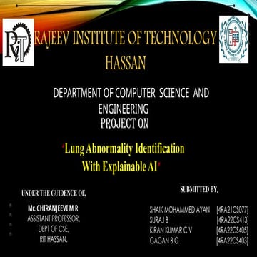Lung abnormalities indentification with explainable AI | PPT