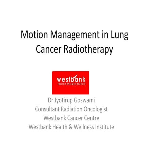 Motion Management in Lung Cancer Radiotherapy | PDF