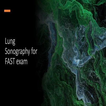 Lung Sonography for FAST ......exam.pptx