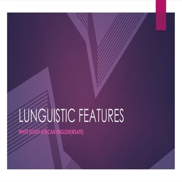 LINGUISTIC FEATURES.higher education lesson | PPTX