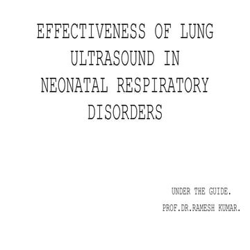 LUNG ULTRASOUND IN NEONATAL SPECIFIC LUNG DISEASES.pptx