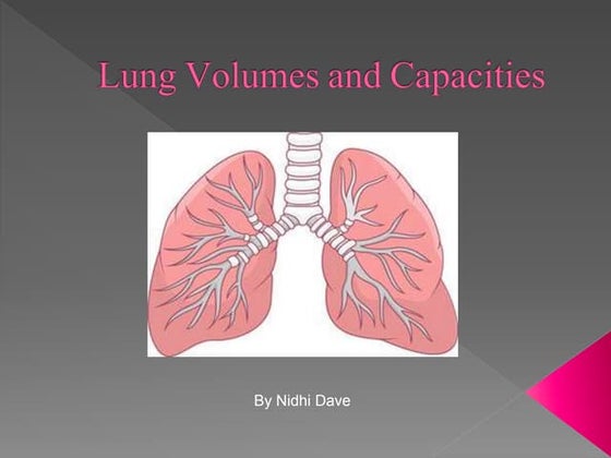Lung volume and capacities | PPTX