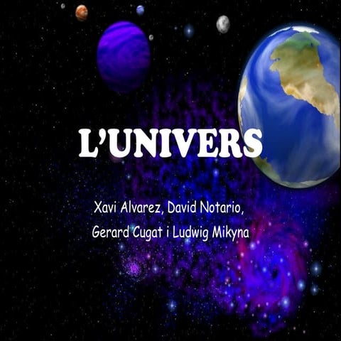 L’univers | PPT