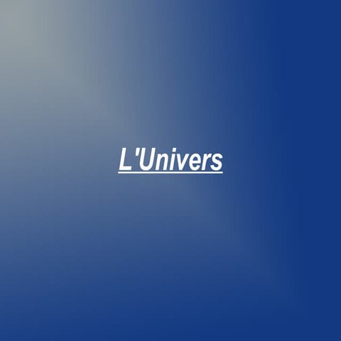 L'univers | ODP