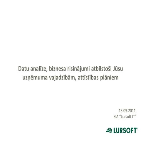 Programmatūra Winlats, modulis Bāze | PDF