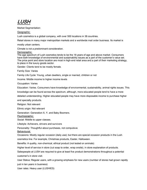 Lush presentation FINAL | PPTX