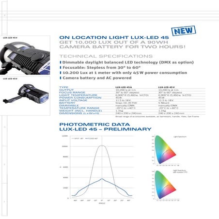 Lux led45 | PDF | Cameras and Camcorders | Consumer Electronics