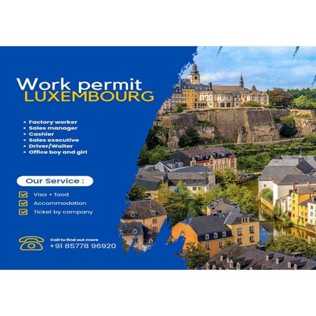Great Opportunity for job in Luxembourg Work Permit | PDF