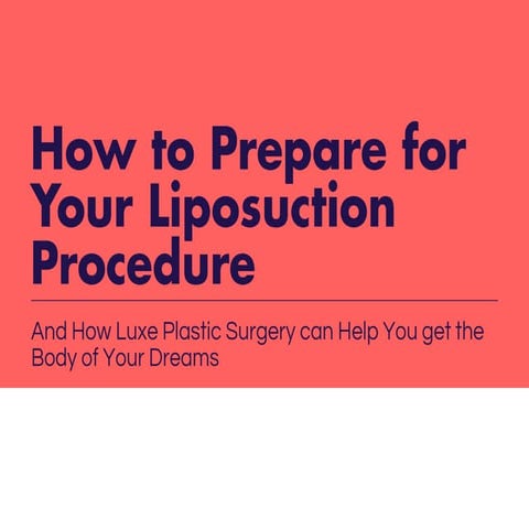 How to Prepare for Your Liposuction Procedure | PDF