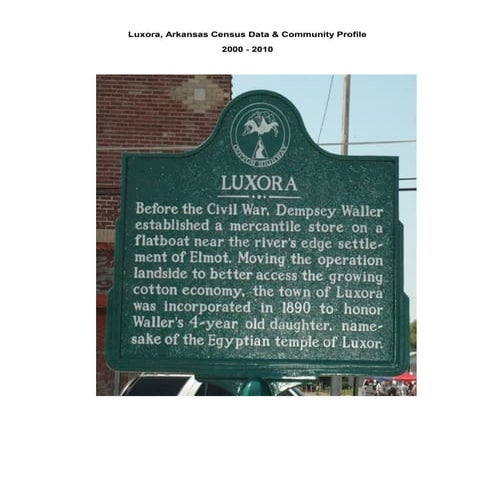 Luxora arkansas 2000 2010 | PDF