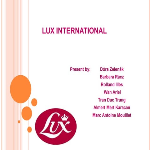Lux presentation | PPTX