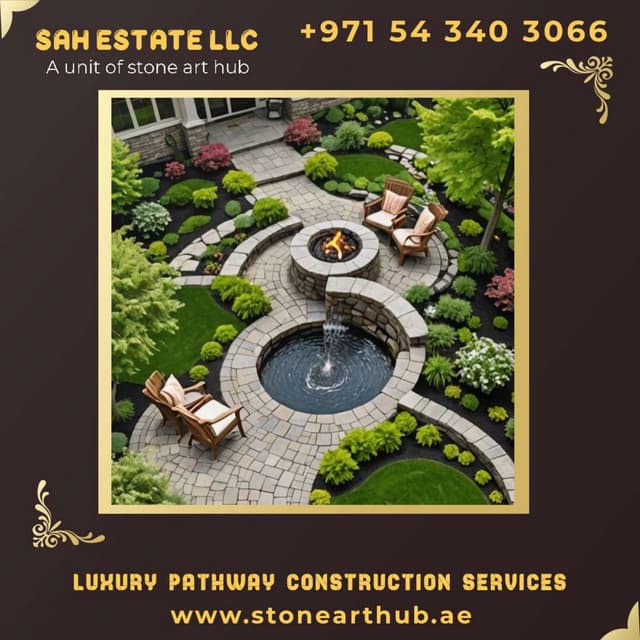 Luxury Pathway Construction Services in Abu Dhabi - ☎ +971 54 340 3066 ...