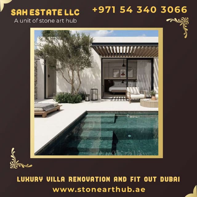 Luxury Villa Renovation And Fit Out Dubai - ☎ +971 54 340 3066 | PDF