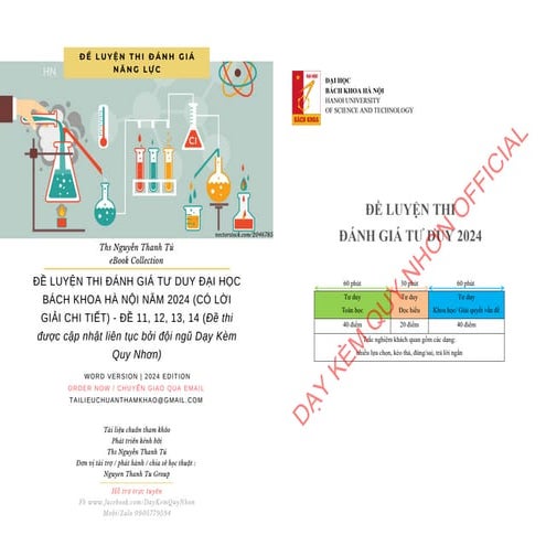 ĐỀ LUYỆN THI ĐÁNH GIÁ TƯ DUY ĐẠI HỌC BÁCH KHOA HÀ NỘI NĂM 2024 (CÓ LỜI ...