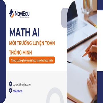 Chương trình luyện Toán thông minh - Math AI dành cho học sinh lớp 4-12 | PDF