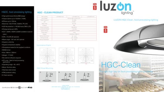 HiCloud high bay brochure(50W-300W) | PPT