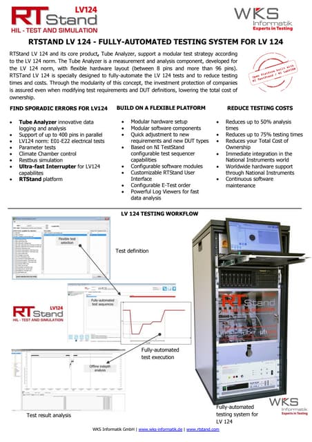 RTStand LV 124 - fully-automated testing system for LV 124 | PDF RTStand LV 124 - fully-automated testing system for LV 124 | PDF