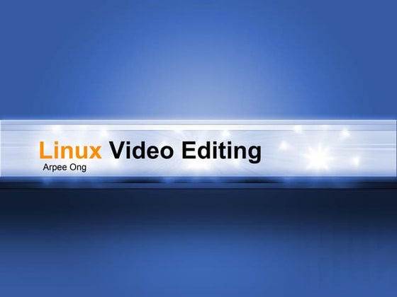 Video editing presentation | PDF