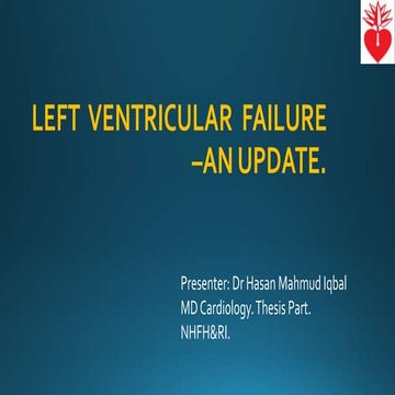 Left Ventricular Failure: Heart Failure | PPT