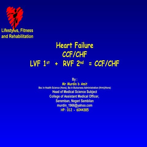 Lvf + rvf heart failure | PPT