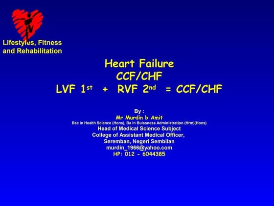 Left heart failure | PPTX | Heart and Cardiovascular Diseases ...