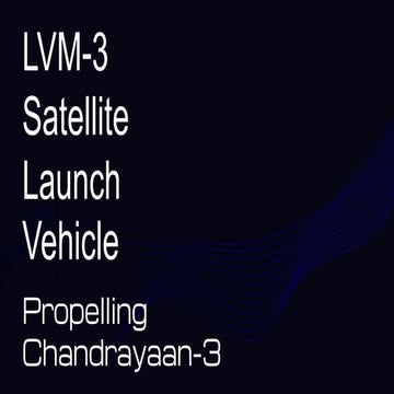LVM-3 Satellite Launch Vehicle chandrayaan 3.pptx