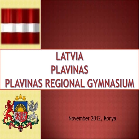 Latvia, Plavinas. school | PPT