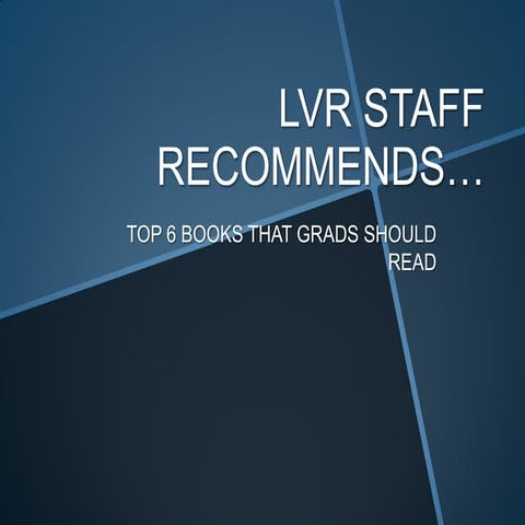 LVR Staff Recommends 2012 | PPTX