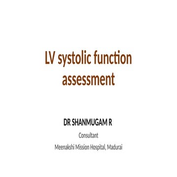 Echo assessment of RV function | PPTX