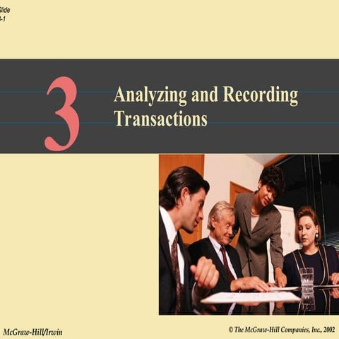 Analyzing and Recording Transactions of the Company | PPT