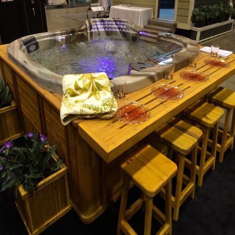 Beautiful Large Water Fall Hot tub | PDF