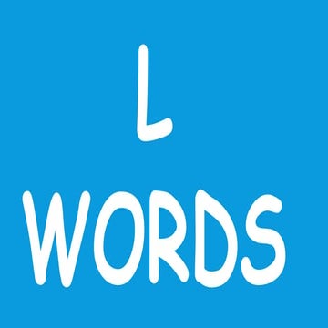 L words animated slideshow | PPTX