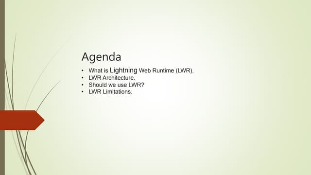 Lightning Web Runtime Lwr Session For Salesforce Ppt