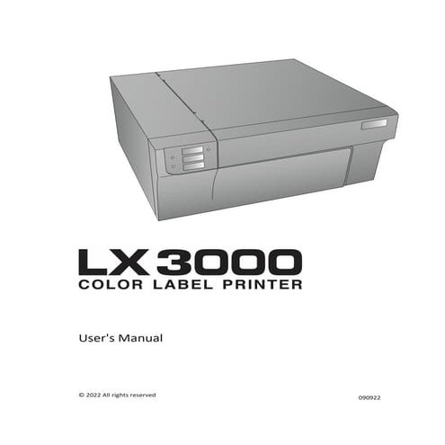 LX3000 Color Label Printer by Primera | PDF