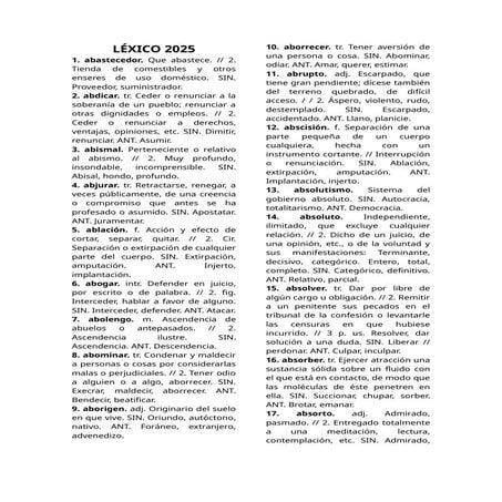 Banco de-palabras-concurso-de-ortografia 2015 | DOCX
