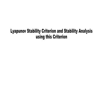 Lyapunov Stability Criterion and stability criterien.pptx