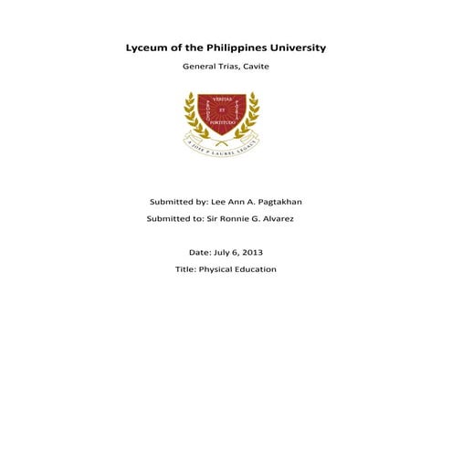 Lyceum of the philippines university | PDF