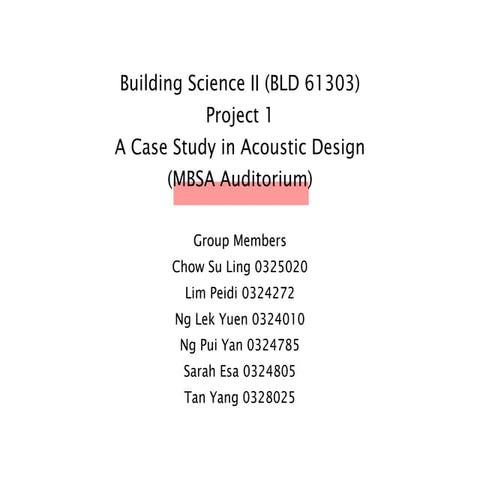 b science acoustic | PPTX