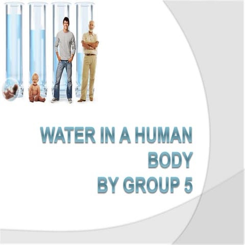 Water in a human body by Group5 | PPTX