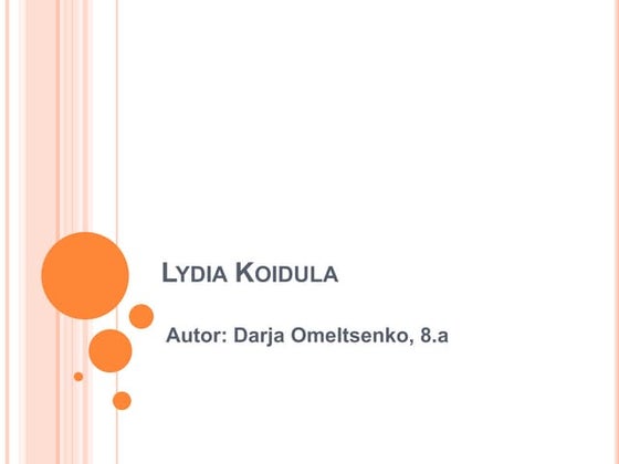 Lydia Koidula | PPTX