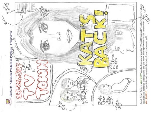 Hand drawn draft of poster template | DOCX