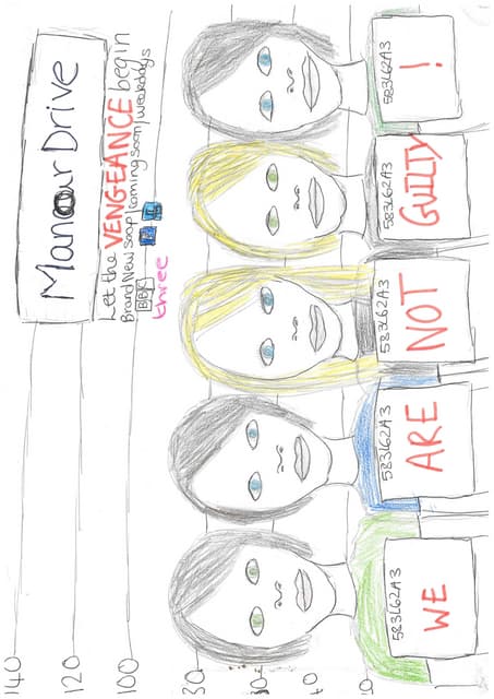 Hand drawn draft of poster template | DOCX