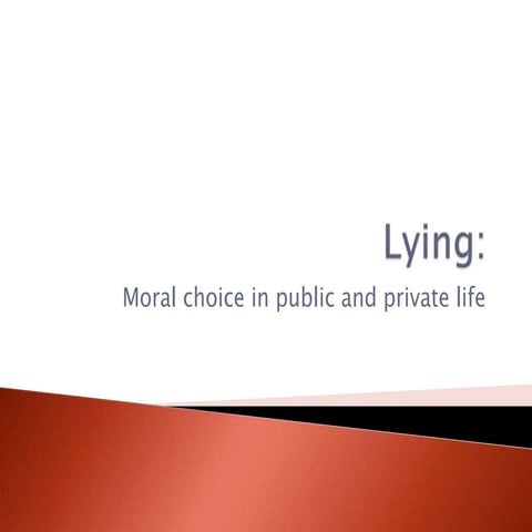 Lying | PPTX