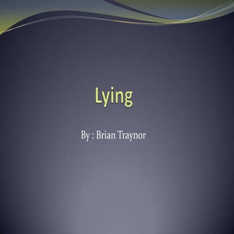 Lying | PPTX