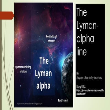 Lyman-alpha spectral line.pdf | Space and Astronomy | Science